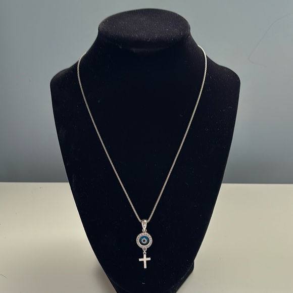 Jewelry | Evil Eye Cross Necklace | Poshmark